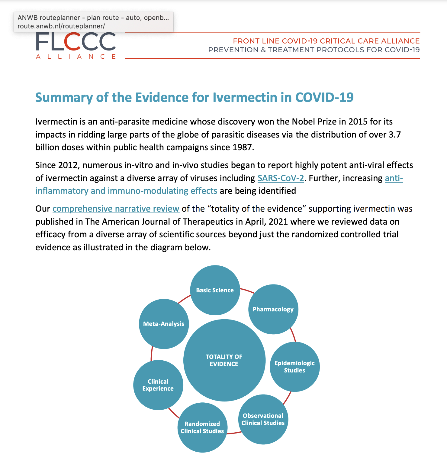Informatie van de FLCCC over Ivermectin - SEPSIS EN DAARNA